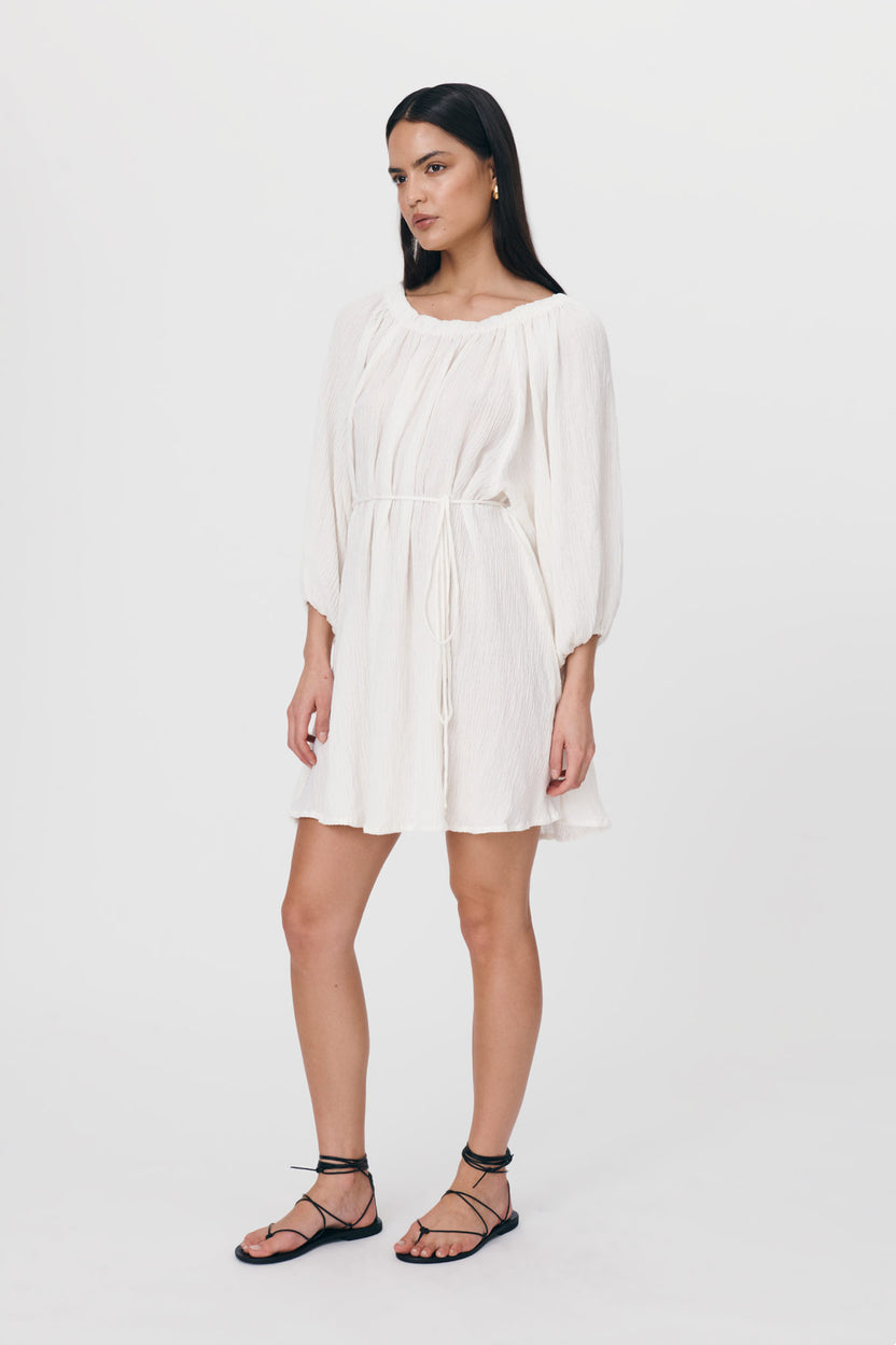 ROWIE The Label - Avah Mini Dress Bone - Dresses