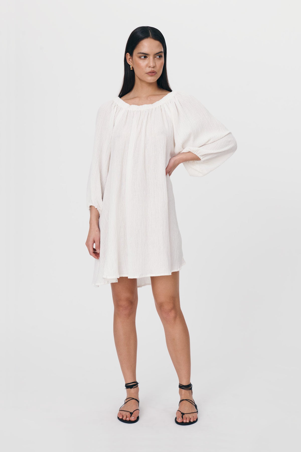 ROWIE The Label - Avah Mini Dress Bone - Dresses