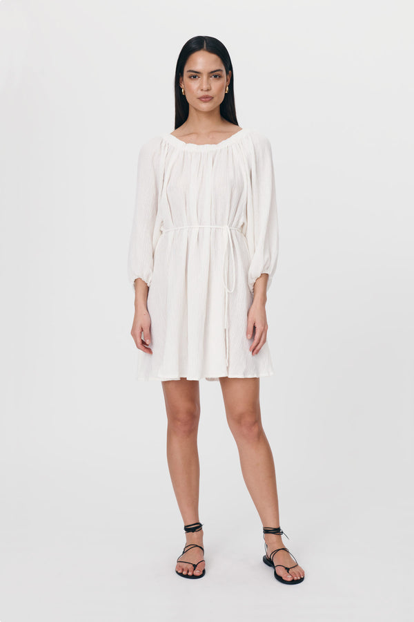 ROWIE The Label - Avah Mini Dress Bone - Dresses
