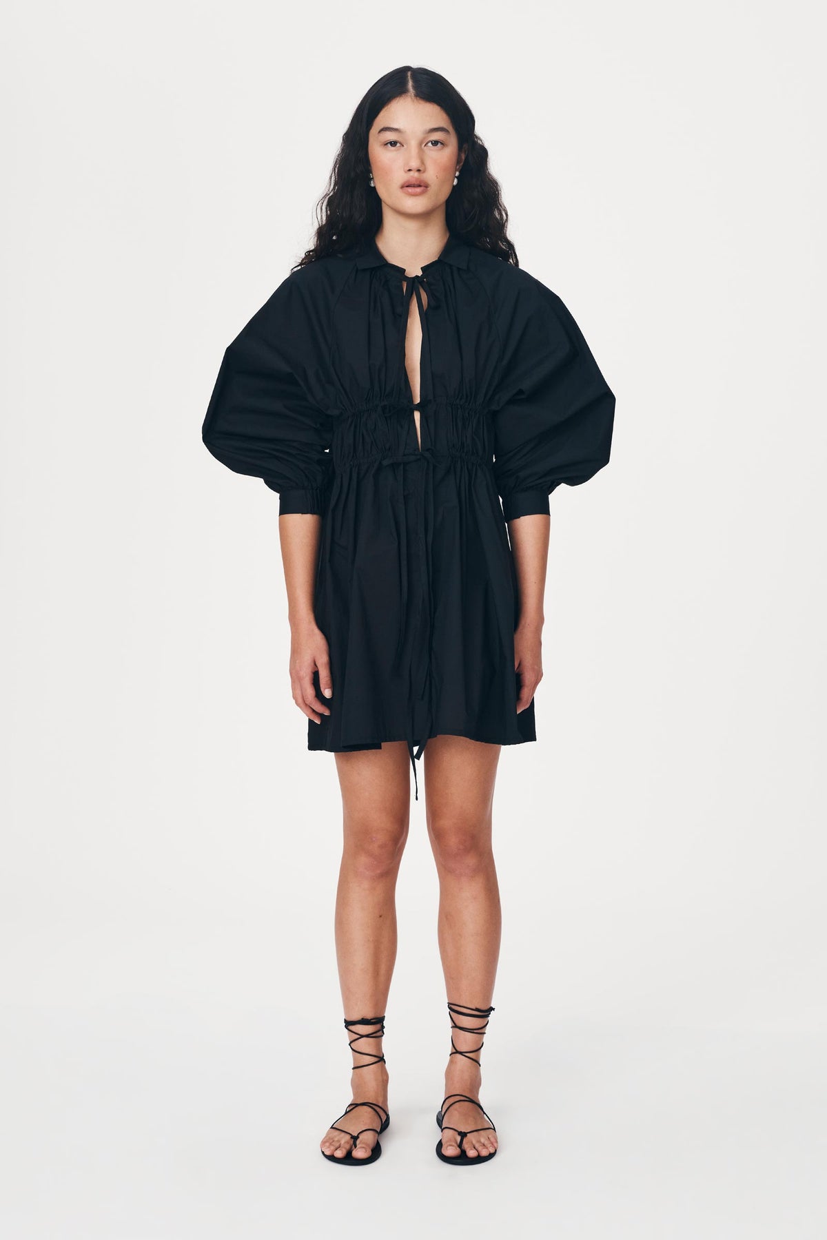 Eden Organic Mini Dress in Noir | ROWIE Dresses – ROWIE The Label