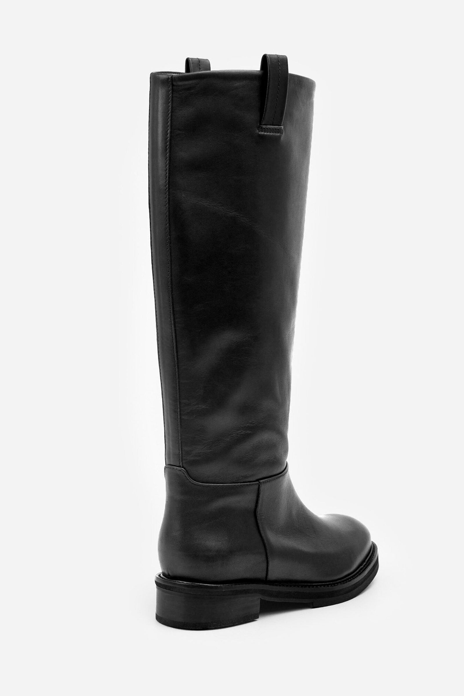Frances Tall Leather Boot in Noir | Shop Flattered – ROWIE The Label