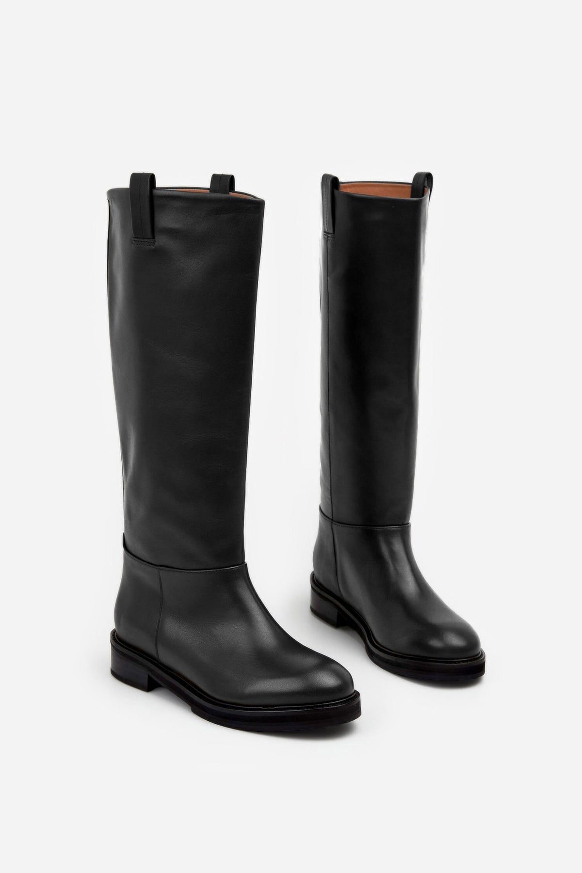 Frances Tall Leather Boot in Noir | Shop Flattered – ROWIE The Label