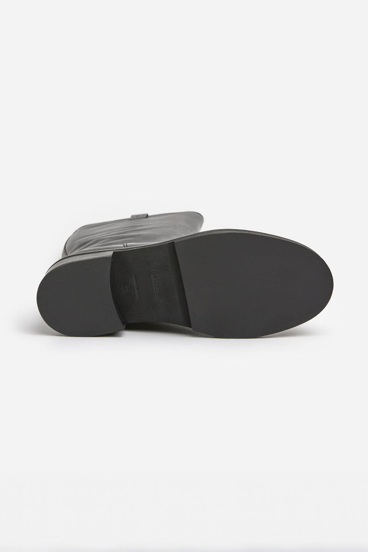 Frances Tall Leather Boot in Noir | Shop Flattered – ROWIE The Label