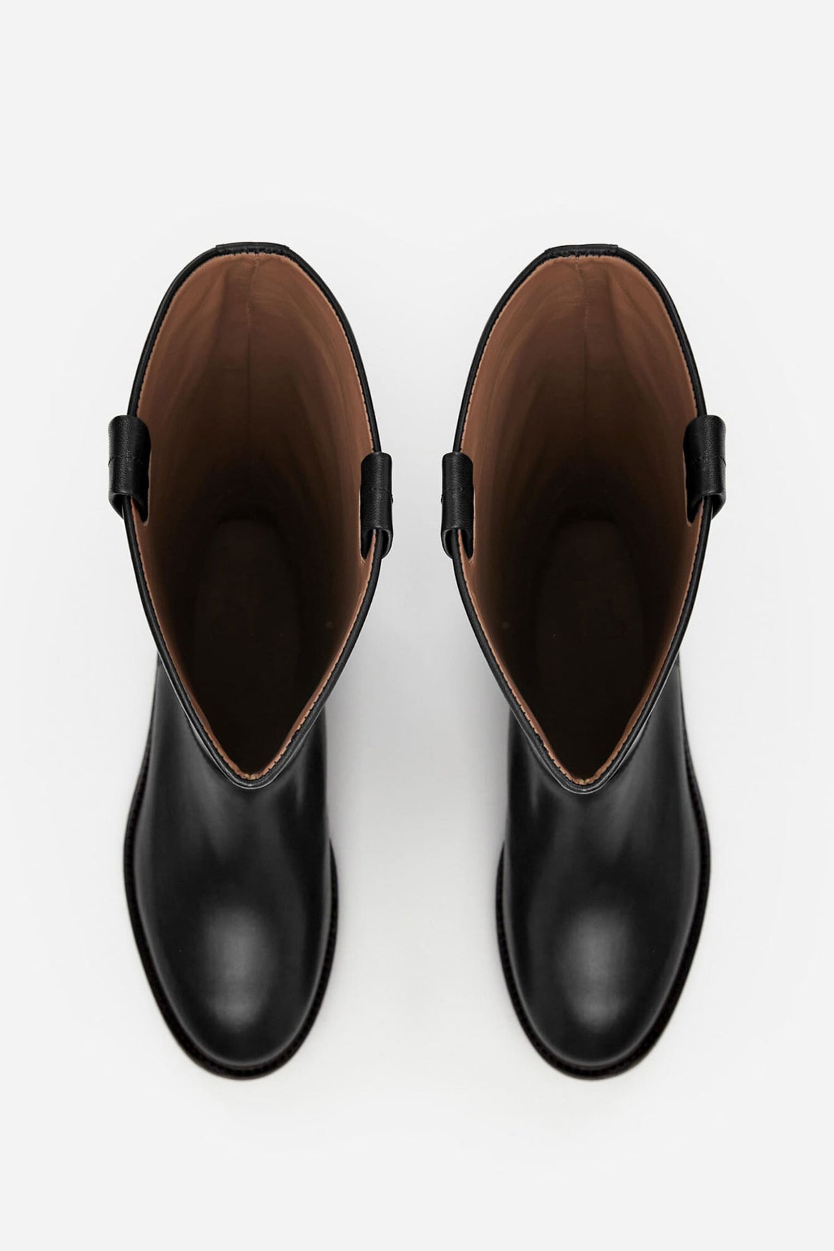 Frances Tall Leather Boot in Noir | Shop Flattered – ROWIE The Label