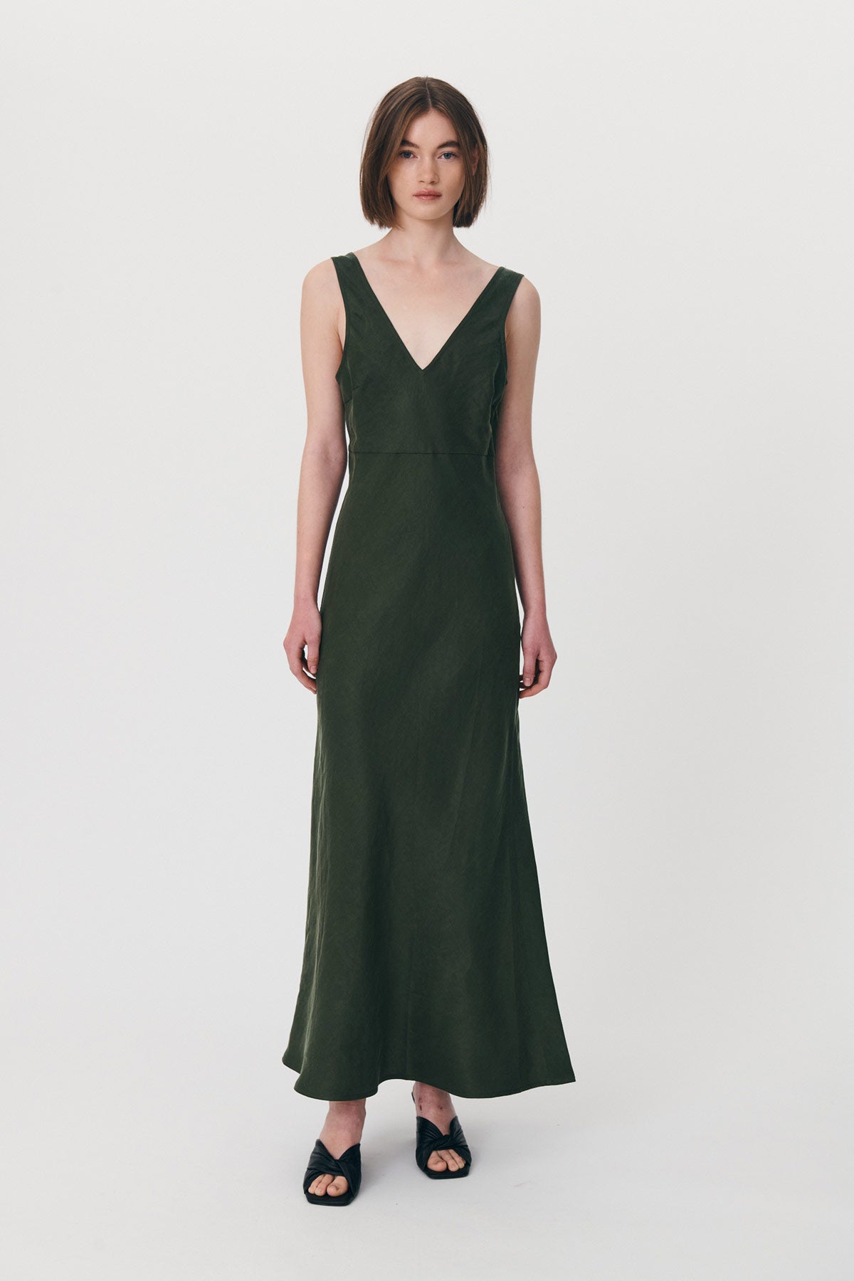 Regina Maxi Dress in Olive | ROWIE Dresses – ROWIE The Label